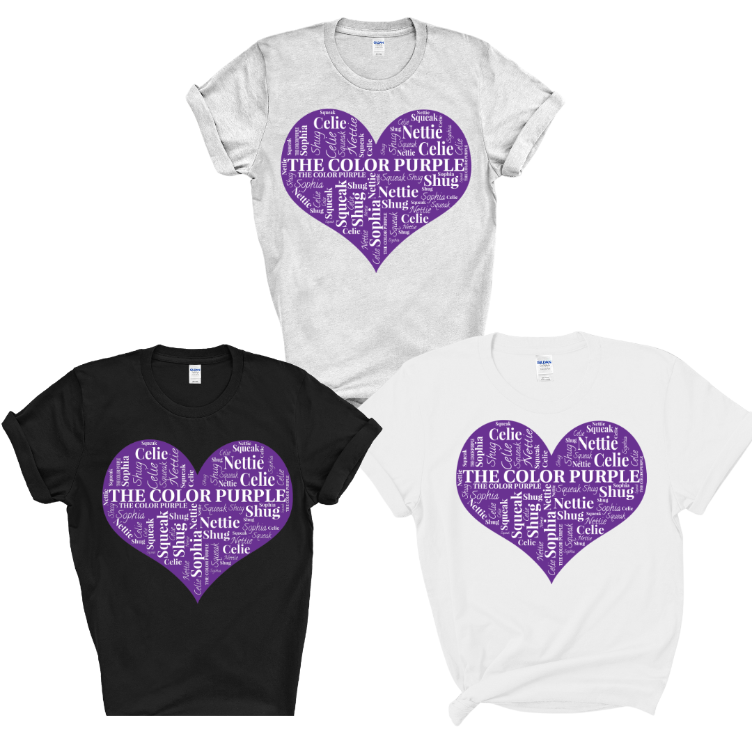 The Color Purple Heart – Southern Adorned Kreationz Blanks & More